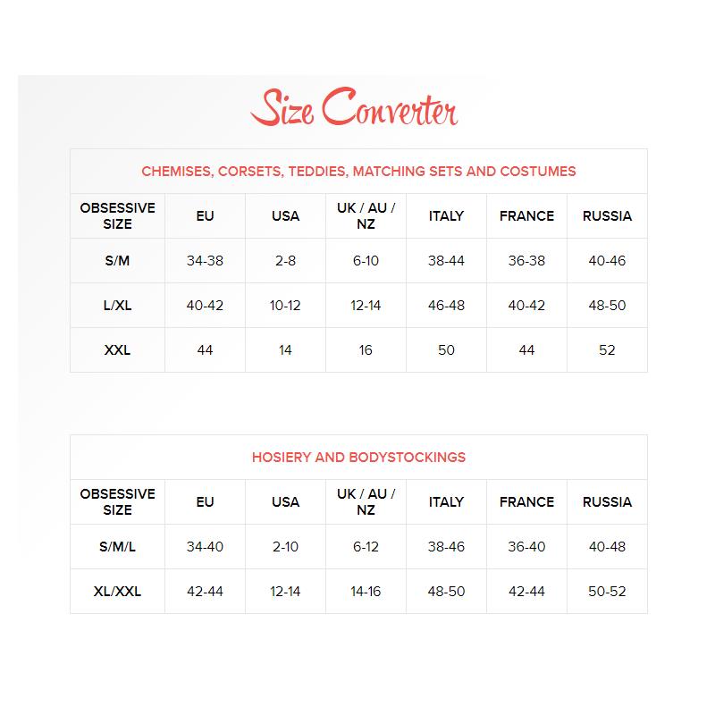 Set sexy negru 2 piese Obsessive Intensa - UniqueVibe